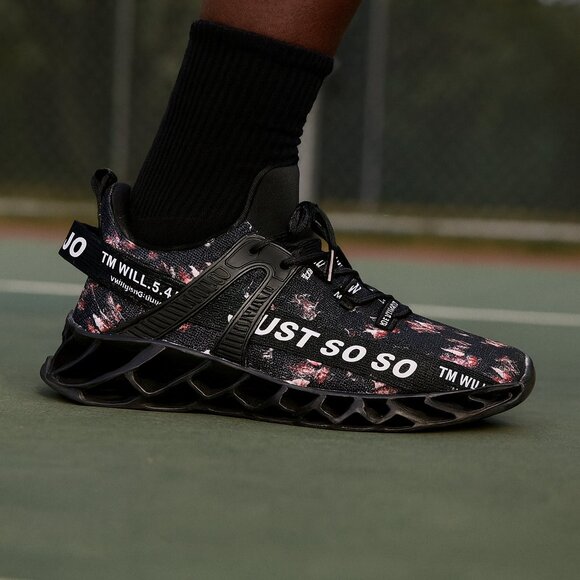 Just So So | Shoes | Just So So Sneakers Men 65 37 Red Black Walking ...